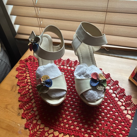 Shoes | White Wedge Shoes Easter Time | Poshmark